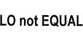 Lo Not Equal